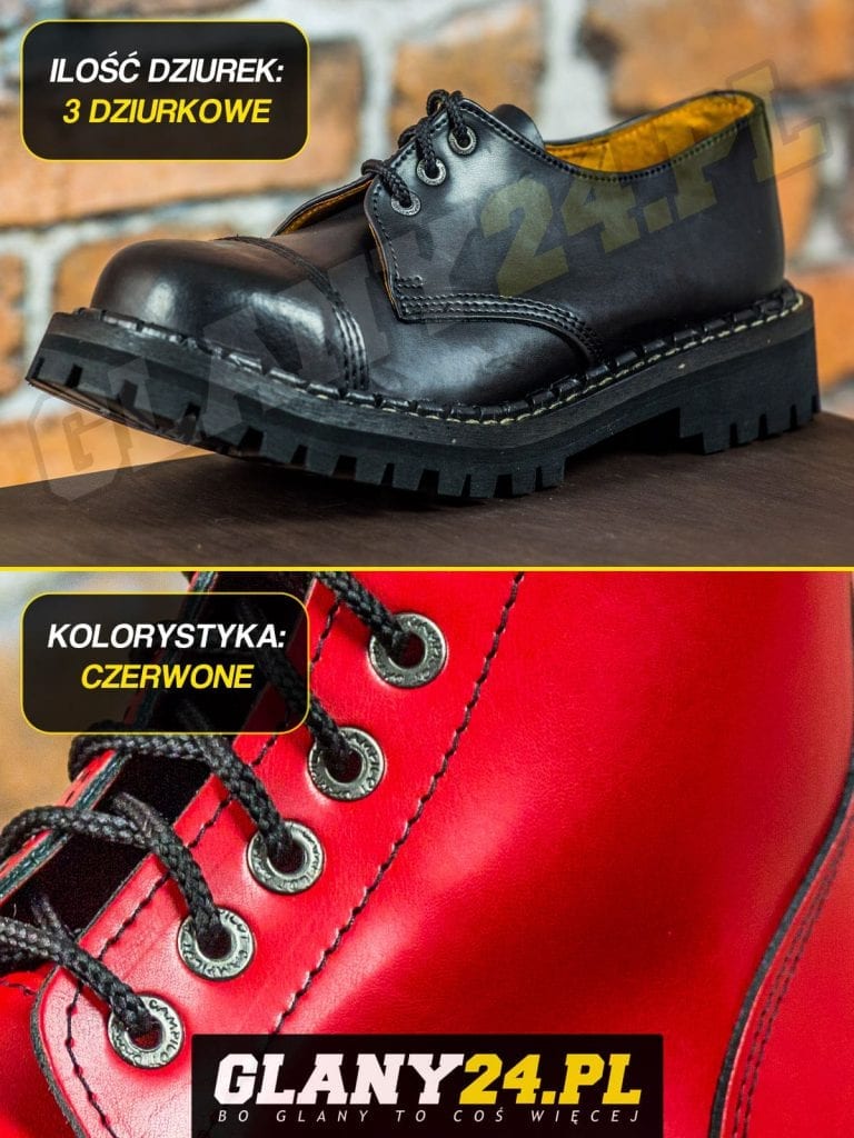 Glany 3 dziurki (CZERWONE) | Glany24.pl